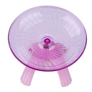 Hamster Flying Saucer Wheel, Jogging Running Wheel for Hamster Small Pets, Anti Slip Easy to Install Plastic Flying Saucer Exercise Wheel 7 Inch