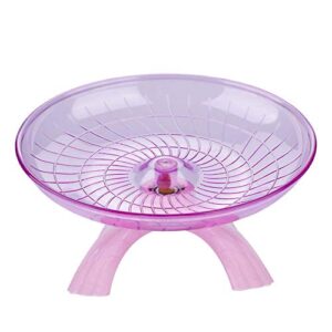 Hamster Flying Saucer Wheel, Jogging Running Wheel for Hamster Small Pets, Anti Slip Easy to Install Plastic Flying Saucer Exercise Wheel 7 Inch