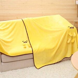 Mxcostume Anime Cute Cartoon Lazy Egg Plush Blanket Throw (100 X 80 cm)