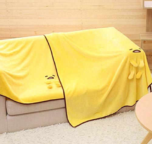 Mxcostume Anime Cute Cartoon Lazy Egg Plush Blanket Throw (100 X 80 cm)