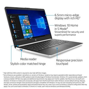 HP 14-Inch Laptop, 10th Gen Intel Core i3-1005G1, 4 GB SDRAM, 128 GB Solid-State Drive, Windows 10 Home in S Mode (14-dq1010nr, Silver)