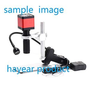 HAYEAR USB Endoscope Magnifier Digital Microscope Camera Solid Base Stand 35mm Ring Holder Support All Aluminum Alloy Down and Up Adjust Portable