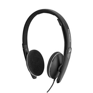 Sennheiser PC 8.2 USB On-Ear Headset With In-Line Volume Control - Secure Fit Headband - No Slippage - Passive Noise-Cancellation Adjustable Microphone - for Internet Telephone Users and E-Learners