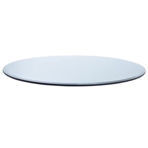 37" Round Clear Tempered Glass Table Top 3/8" Thick Flat Polished Edge