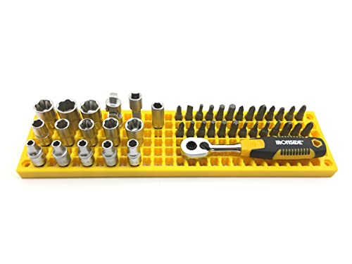 Organizer Genie ® - One Blue Slim Pegboard to organize your Sockets, Wrenches, Pliers, Screwdrivers, Bits and All Other Tools