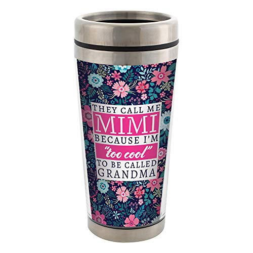 Elanze Designs Mimi Too Cool to be Called Grandma Stainless Steel 16 oz Travel Mug with Lid