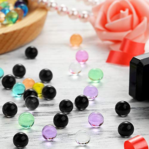 EBOOT 20000 Packs Floral Water Pearls Gel Soil Water Crystal Beads Jelly Water Pearl Vase Filler (Black)