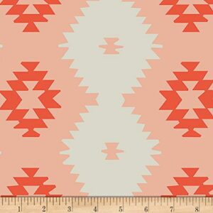 art gallery fabrics art gallery love story daring tribal sunset fabric, pink