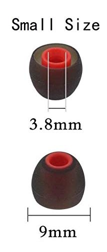 Small Replacement Silicone Eartips Eargels Earbuds Ear Tips Compatible with Senso, Zeus, Otium, Hussar, Sony MDR, Tozo, Mpow Headphones & Earphones (Small - 5 Pairs)