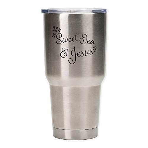 Southern Sweet Tea & Jesus Stainless Steel 30 oz Travel Mug with Lid