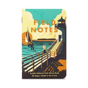 Field Notes: National Parks Series (Series A - Yosemite, Acadia, Zion) - Graph Paper Memo Book 3-Pack - 3.5 x 5.5 Inch