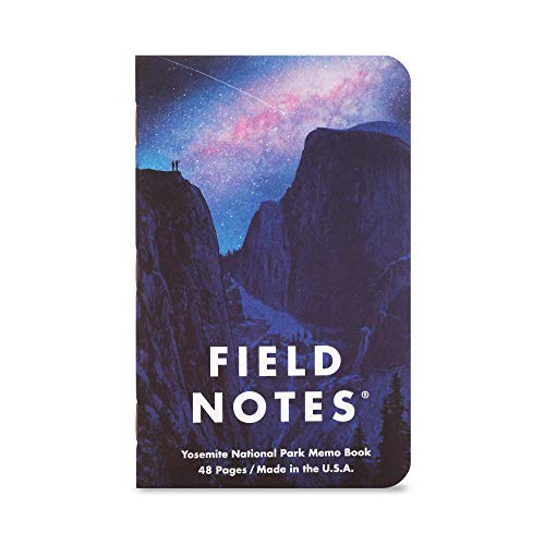 Field Notes: National Parks Series (Series A - Yosemite, Acadia, Zion) - Graph Paper Memo Book 3-Pack - 3.5 x 5.5 Inch