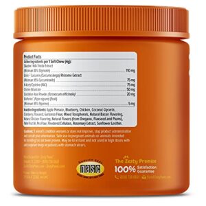 Zesty Paws Liver & Kidney Support Supplement for Dogs - with Milk Thistle Extract, Turmeric Curcumin, Cranberry & Choline - Natural & Grain Free Soft Chew Formula - for Dog Liver Function & Detox