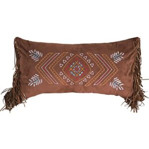 black forest decor southwest fringed accent pillow