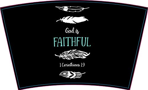 God is Faithful Stainless Steel 16 oz Travel Mug with Lid