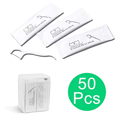 50 Count,Individually Wrapped Micro Dental Floss (50 Pcs)