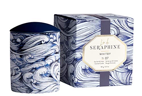 L'or de Seraphine Whitby Scented Candle | Fragrance No. 7 | Fresh & Floral Notes | 45 Hour Burn Time | Luxury Scented Candle for Home & Leisure | 6.4 oz