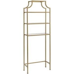 crosley furniture aimee space saver, gold