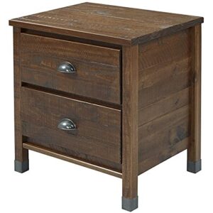 camaflexi bj20 night table, 2 drawer, walnut