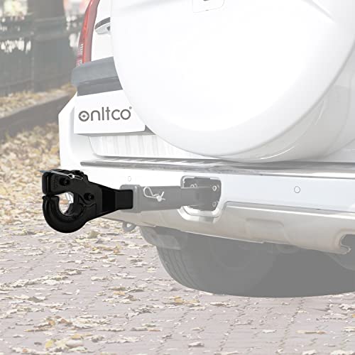 ONLTCO Pintle Hitch Receiver Hook 10 TON for 2” Hitches Hitch Hook Military Receiver 20000lbs