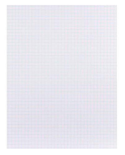 1InTheOffice Graph Pads, 8.5" x 11", Quadrille Pad 8.5 x 11, 50 Sheets/Pad (6 Pack)