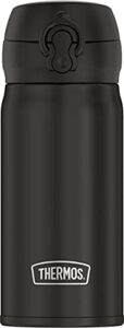 thermos 12oz stainless steel direct drink bottle, black