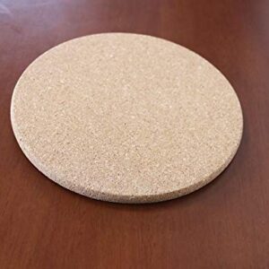 Cork Round Trivets, 7.5 Inches Cork Coaster for Hot Dishes, Hot Pots and Pans Holder, Plant Trivets Outdoor Decorative, 2-Pack