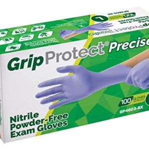 GripProtect Precise Nitrile Exam Gloves | 4 Mil | Chemo-Rated | (Large, 100)