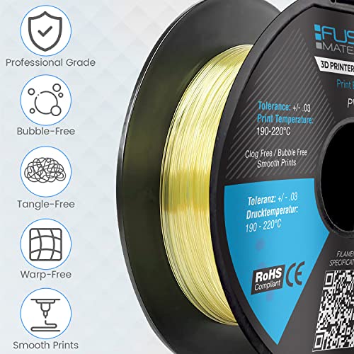 Fused Materials PVA 3D Printer Filament, 1.75mm, 0.5kg roll