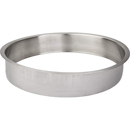 10" Diameter 2" Height Brushed Stainless Steel Trash Can Ring