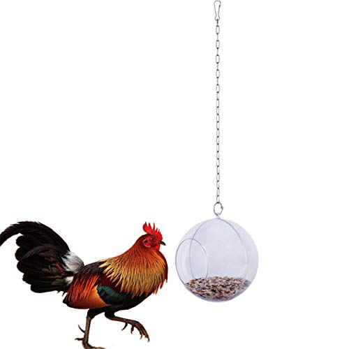 Lanermoon Chicken Hanging Foraging Toys for Hens Feeder Feeding Treat Ball with Veggie and Seed Food for Pet Parrot Bird