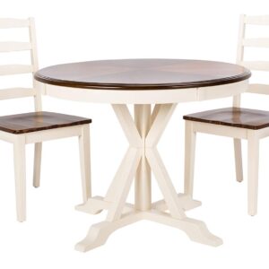 Safavieh Home Collection Shay White and Natural 5-piece Dining Set