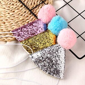 3pcs Dog Birthday Hat for Pets Party Decoration Supplies， Cat Kitten Headband Hats Charms Grooming Accessories