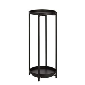 amazon basics round plant stand, black