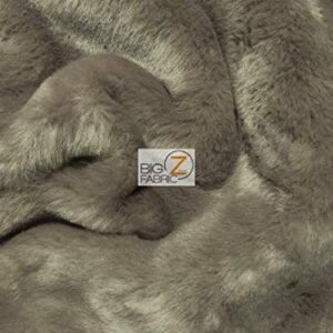 Seal Beaver Shag Faux Fur Fabric (Knit Backing) Sold by The Yard DIY Coats Costumes Scarfs Rugs Accessories Fashion (Pewter)