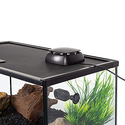 REPTI ZOO Reptile Dehumidifier Glass Terrarium Air Purifier Fan Amphibian Strong Magnetic Mounting Ventilation Fan