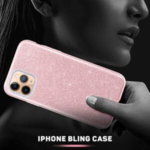 MATEPROX Compatible with iPhone 11 Pro case,Bling Sparkle Cute Girls Women Protective Case for iPhone 11 Pro 5.8 inch(Pink)