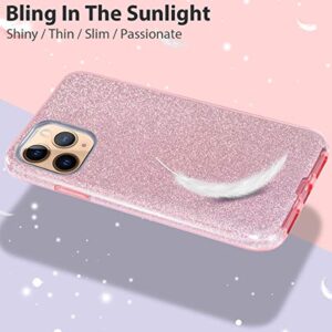 MATEPROX Compatible with iPhone 11 Pro case,Bling Sparkle Cute Girls Women Protective Case for iPhone 11 Pro 5.8 inch(Pink)