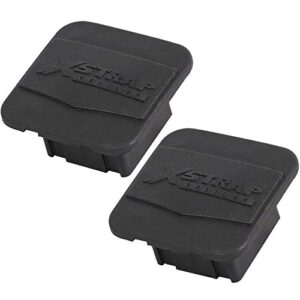 xstrap standard 2pcs trailer hitch cover 2 inches black receiver tube trailer hitch plug