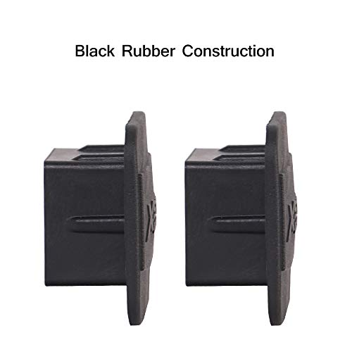 XSTRAP STANDARD 2PCS Trailer Hitch Cover 2 inches Black Receiver Tube Trailer Hitch Plug