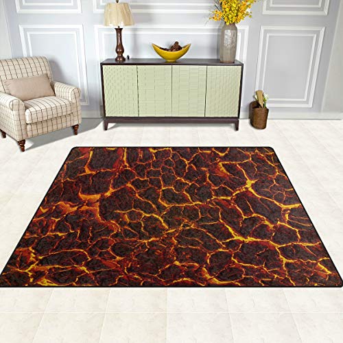 AGONA Molten Lava Area Rug 5'3"x4' Soft Large Area Rugs Indoor Modern Floor Carpet No Shedding Non Slip Rectangle Mat for Living Room Entryway Bedroom Kids Room