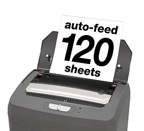 BOXIS AutoShred® 120-Sheet Auto Feed Microcut Paper Shredder (AF120)