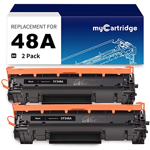 48A Toner myCartridge Compatible Toner Cartridge Replacement for HP 48A CF248A Use with Laserjet Pro MFP M29w M28a M29a M16a M15a M16w Printer (Black,2-Pack) CF248A Toner