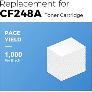 48A Toner myCartridge Compatible Toner Cartridge Replacement for HP 48A CF248A Use with Laserjet Pro MFP M29w M28a M29a M16a M15a M16w Printer (Black,2-Pack) CF248A Toner