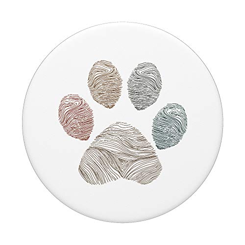 Footprint Paws Breed Pitbull Claws Bark Pet Dog PopSockets Swappable PopGrip