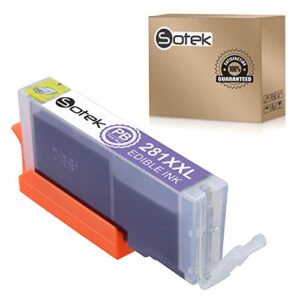 sotek 281xl 281 xl c a k e ink cartridges, work with pixma ts8120, pixma ts9120, pixma ts8220, pixma ts8320, pixma ts9100, pixma ts8100, pixma ts8200, pixma ts8300 printer( photo blue)