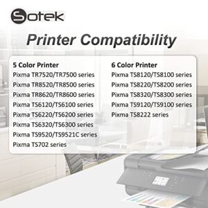 Sotek 281XL 281 XL C A K E Ink Cartridges, Work with Pixma TS8120, Pixma TS9120, Pixma TS8220, Pixma TS8320, Pixma TS9100, Pixma TS8100, Pixma TS8200, Pixma TS8300 Printer( Photo Blue)