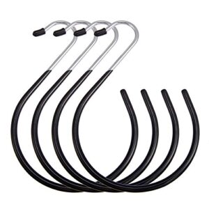 scarf hangers for closet organizer - multifunctional purse hook belt tie rack wig hanger underwear bra tank top hangers hook handbag necklaces rings holder straps hanging storage accessories 4pcs/set