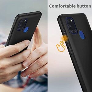 Case for TCL 10 SE, KJYF Black Shockproof Bumper Cover, 360° Drop Protection Case Full Body Ultra-Thin Soft Silicone Cover + Case for TCL 10 SE Case 6.52 Inch - WMA13