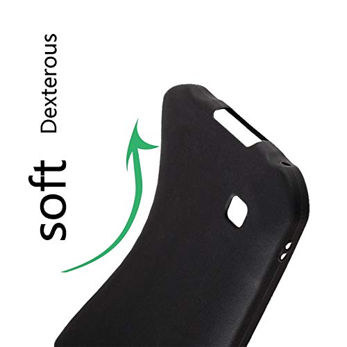 Case for TCL 10 SE, KJYF Black Shockproof Bumper Cover, 360° Drop Protection Case Full Body Ultra-Thin Soft Silicone Cover + Case for TCL 10 SE Case 6.52 Inch - WMA13